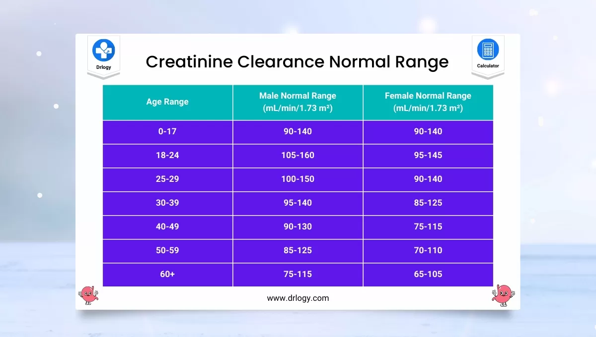 Creatinine Clearance Calculator CRCI Calculator Kidney Drlogy Creatinine Clearance Calculator CRCI Calculator Kidney Drlogy
