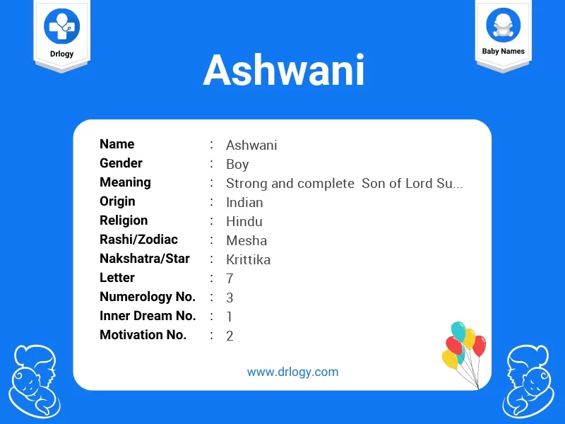 Ashwani Name Meaning, Origin, Numerology & Popularity - Drlogy