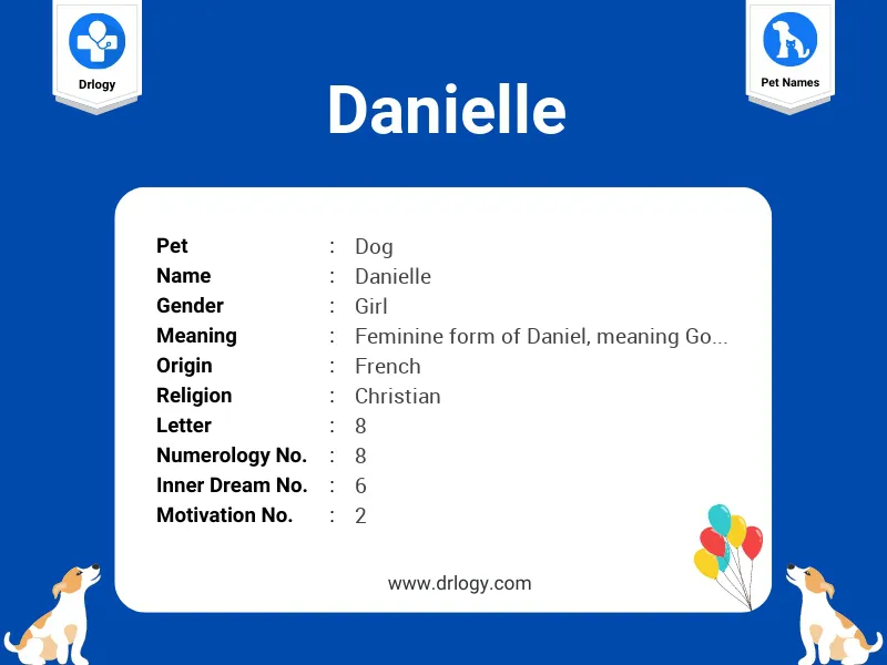 Danielle Dog Name Meaning & Info - Drlogy