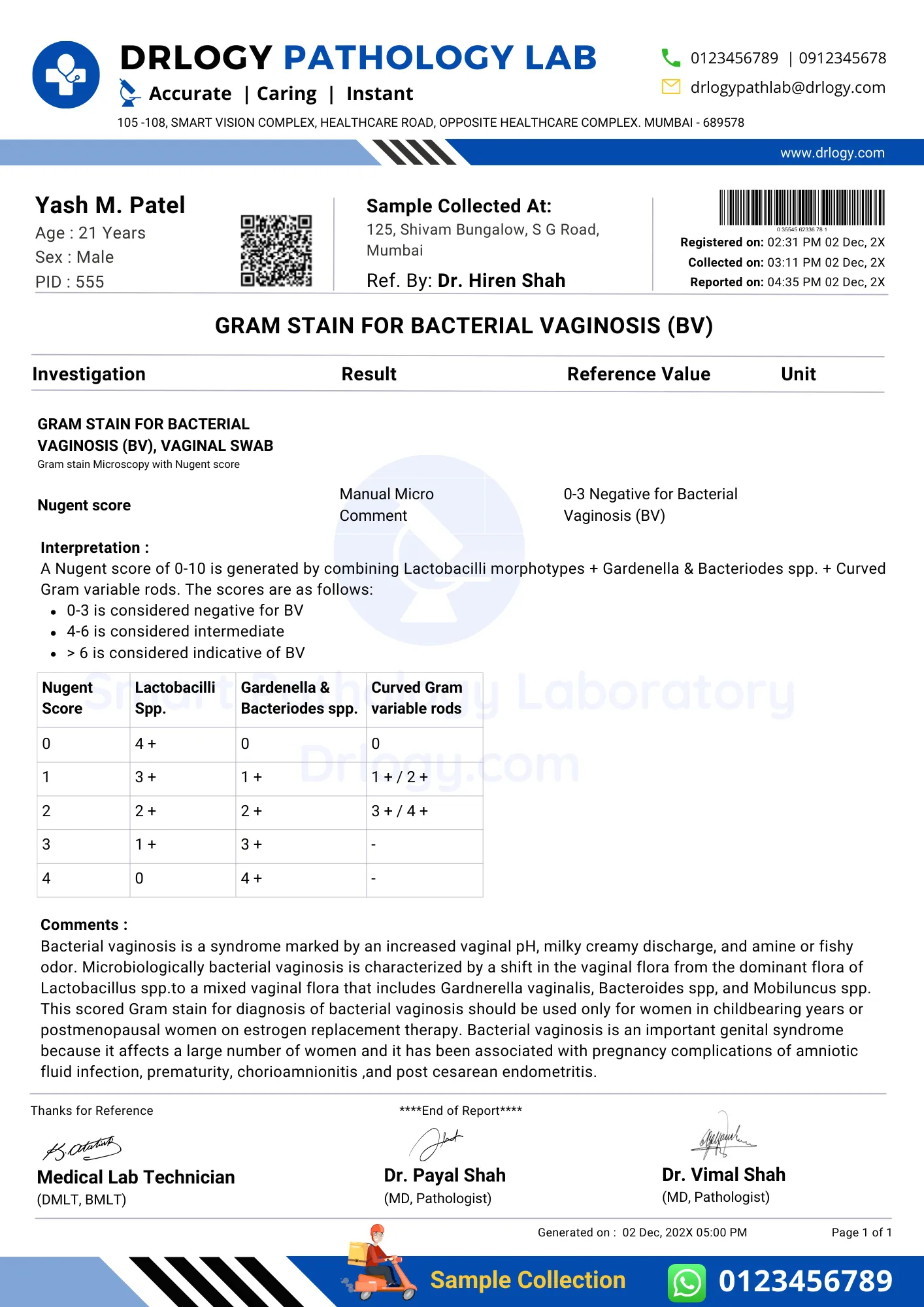 GSBV Test Report Format PDF Sample Template Example Guide Drlogy