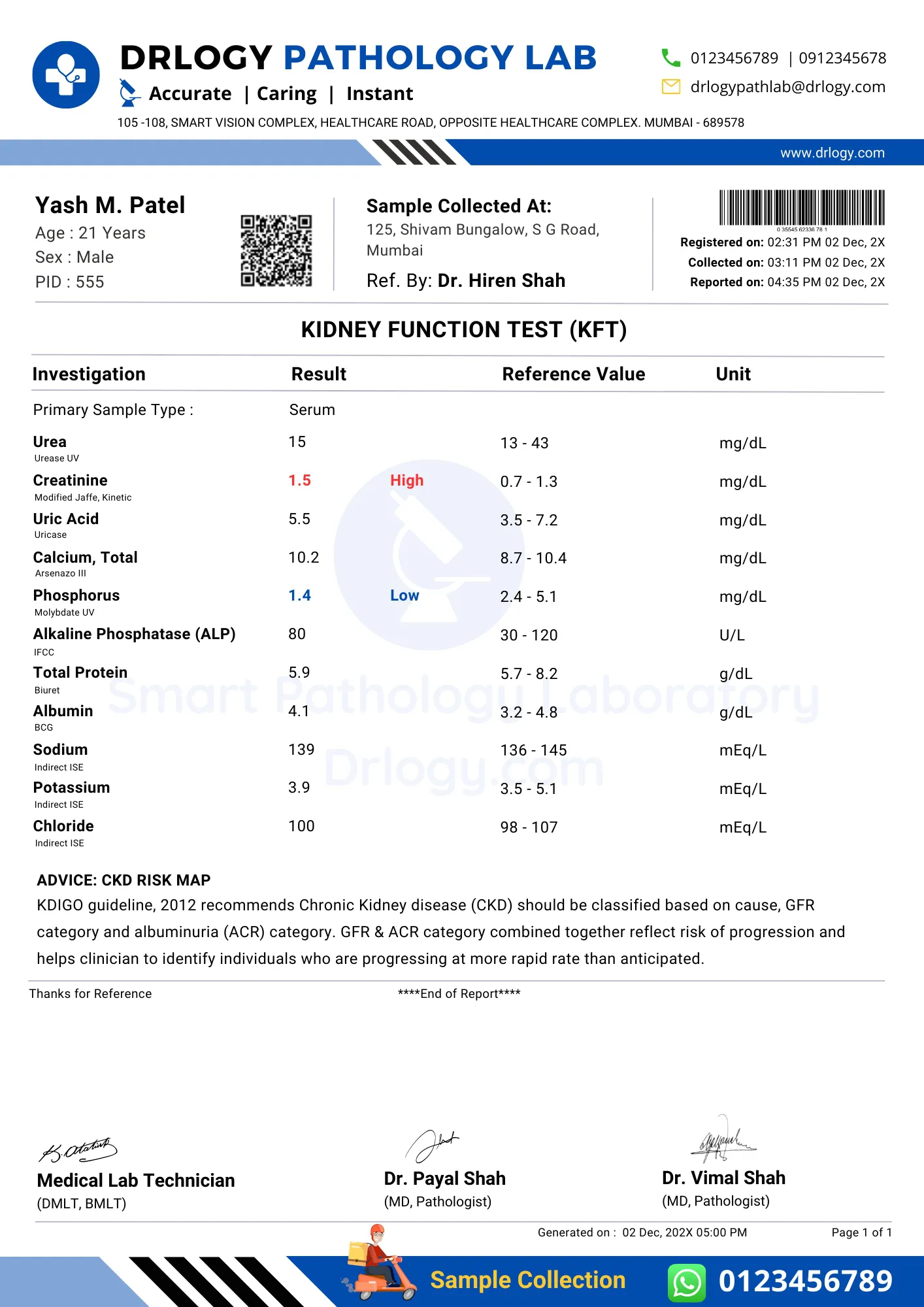 KFT Test Report Format 10 Key Clinical Guidelines Drlogy KFT Test Report Format 10 Key Clinical Guidelines Drlogy